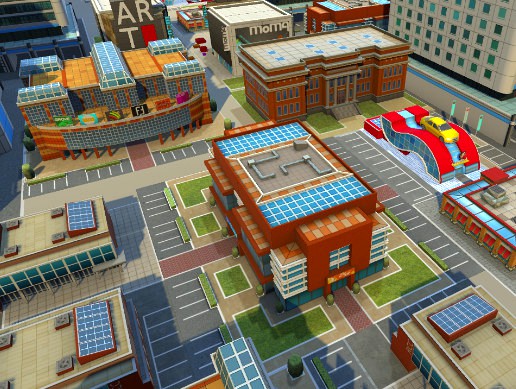 Top-Down City Buildings Pack 3d model