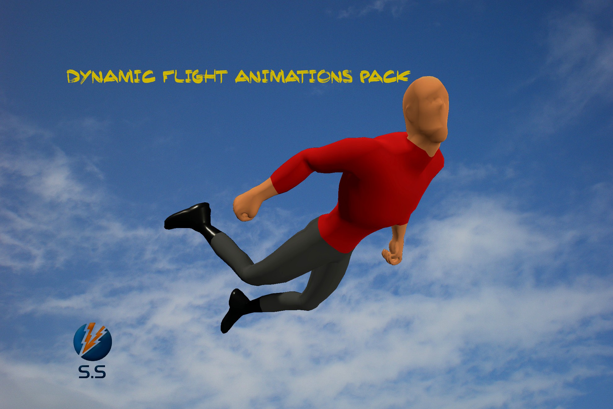 Dynamic Flight Animations Pack 3d model