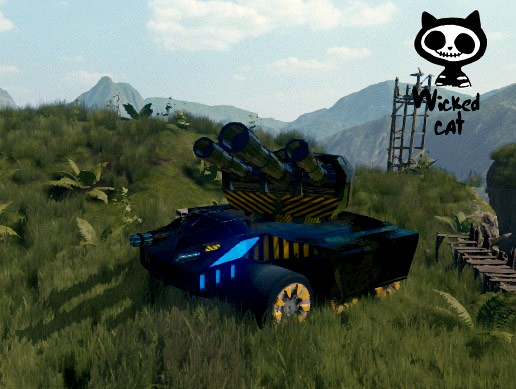 Jumbo Tank - Triple Cannon 3d model