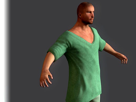 Hospital Patient Character 3d model