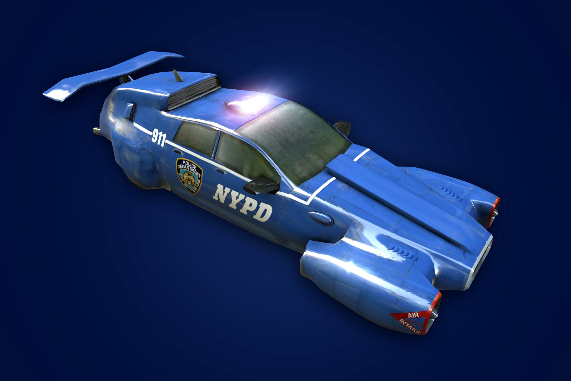 Cyberpunk Flying Car 3d model