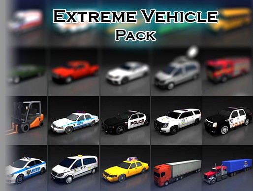 Extreme Vehicle Pack 3d model