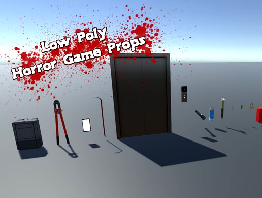 Horror Game Props 3d model