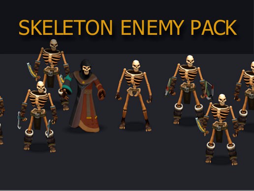 Skeleton Enemy Pack 3d model