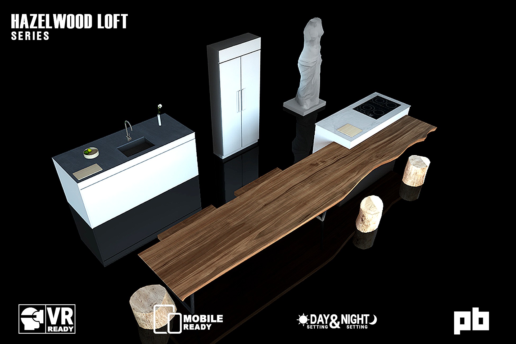 Modern Interior Assets 3d model