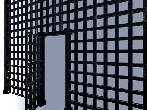 PBR Modular Prison 3d model