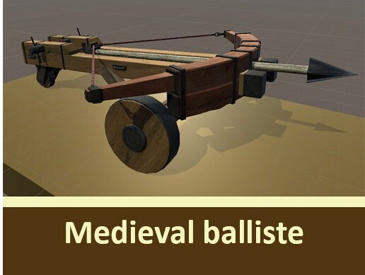 Medieval balliste 3d model