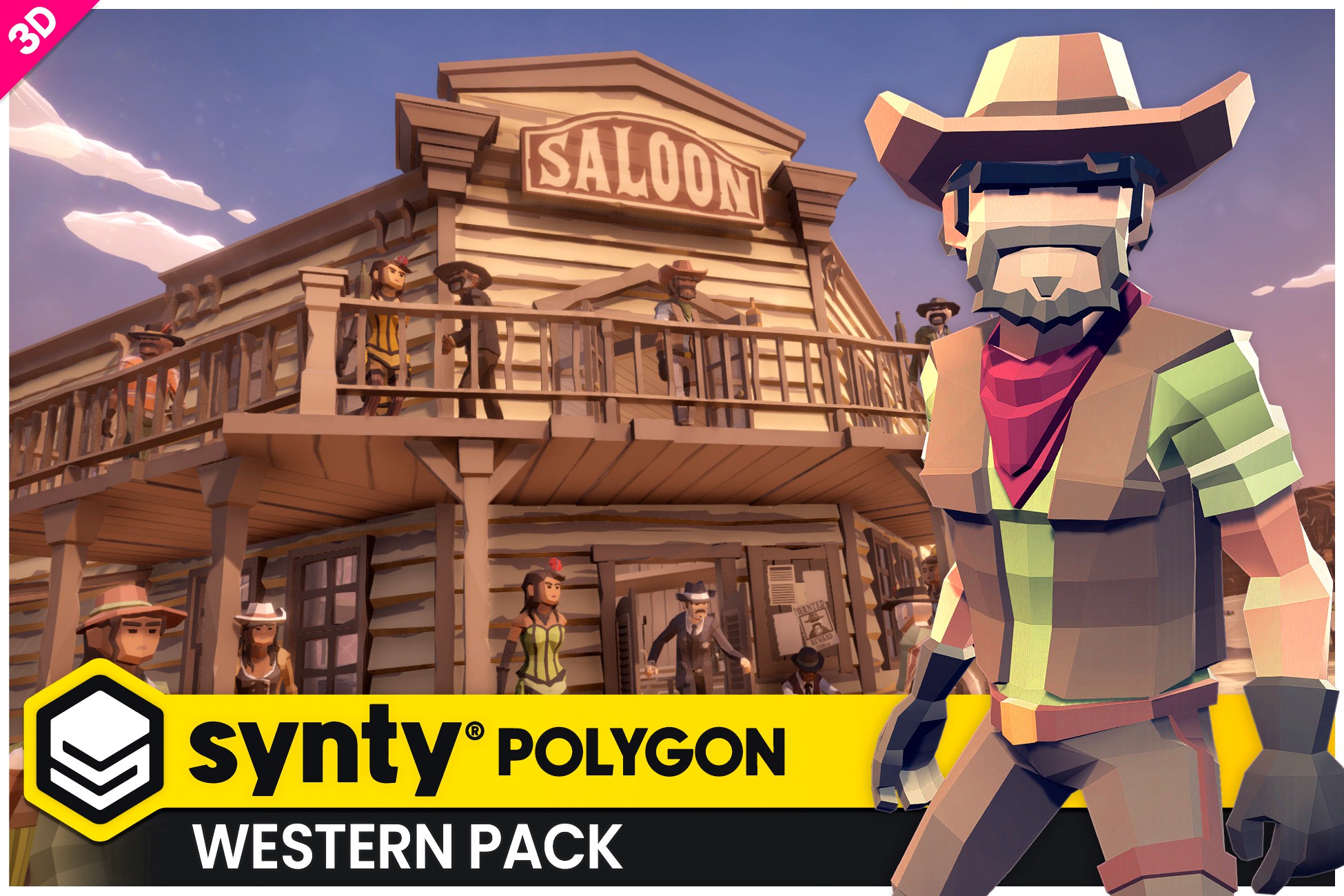 POLYGON Western - Low Poly 3D Art by Synty model