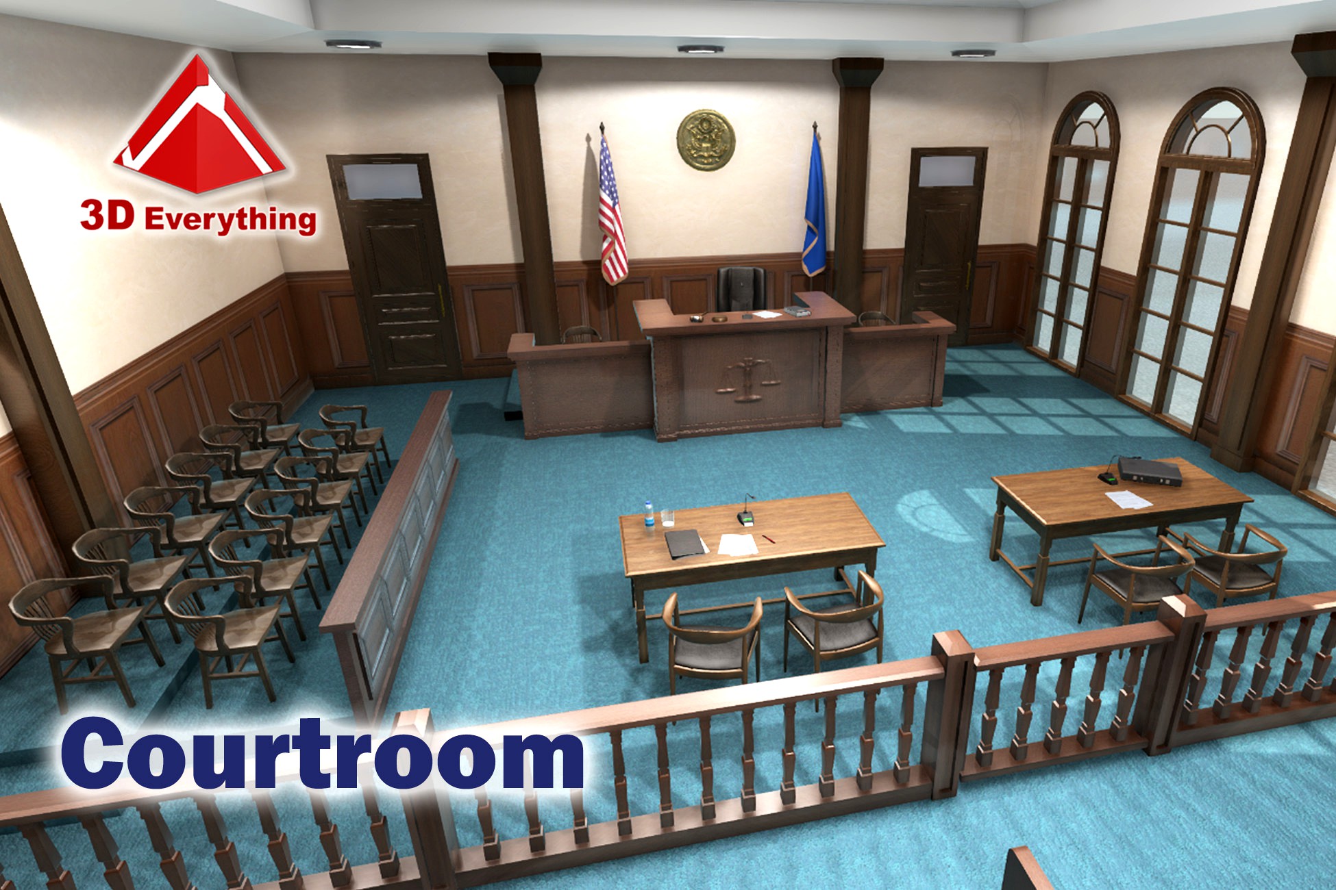 Courtroom 3d model
