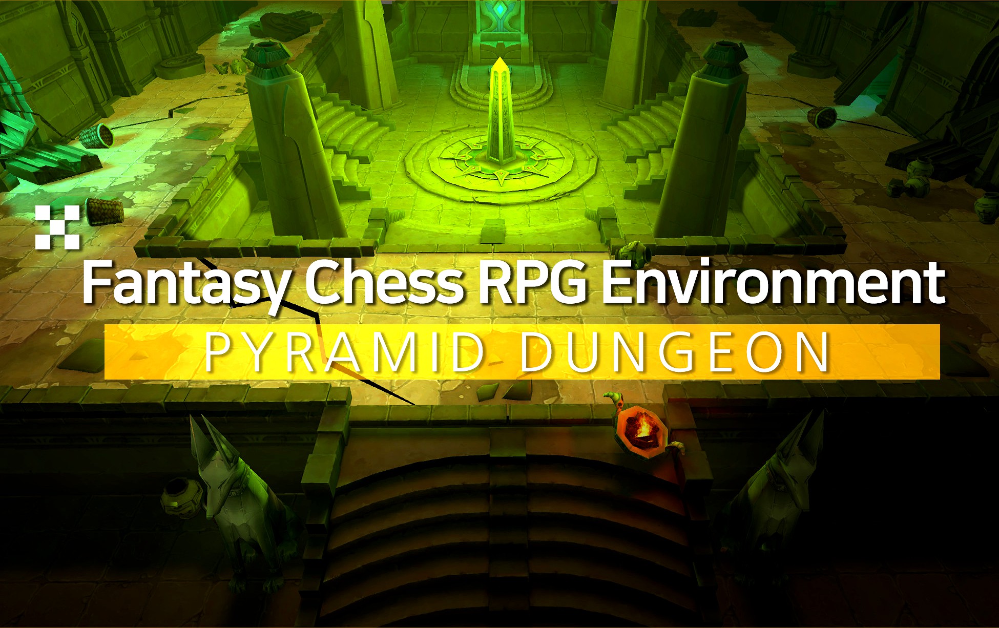Pyramid Dungeon - Fantasy Chess RPG Environment 3d model