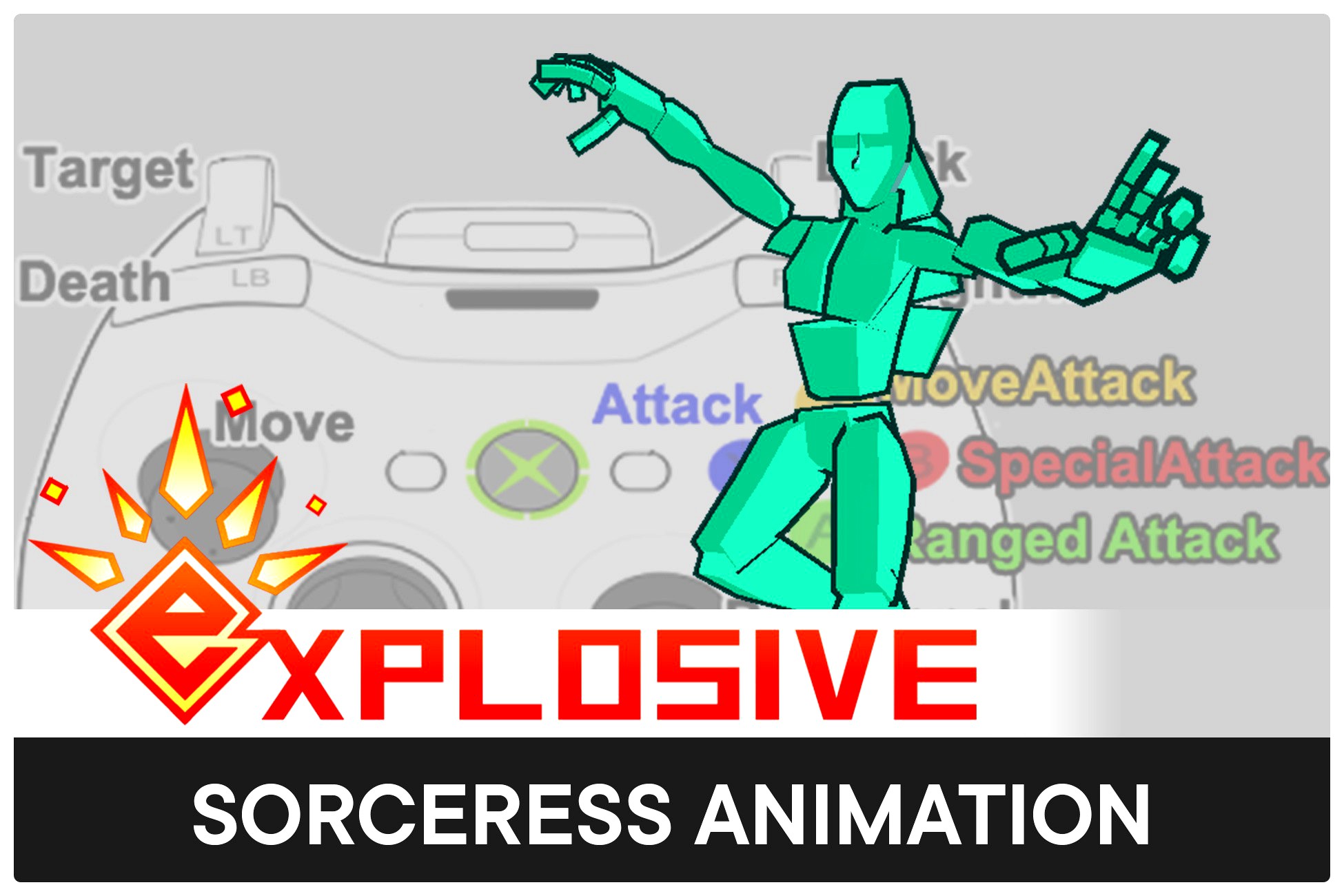 Sorceress Warrior Mecanim Animation Pack 3d model