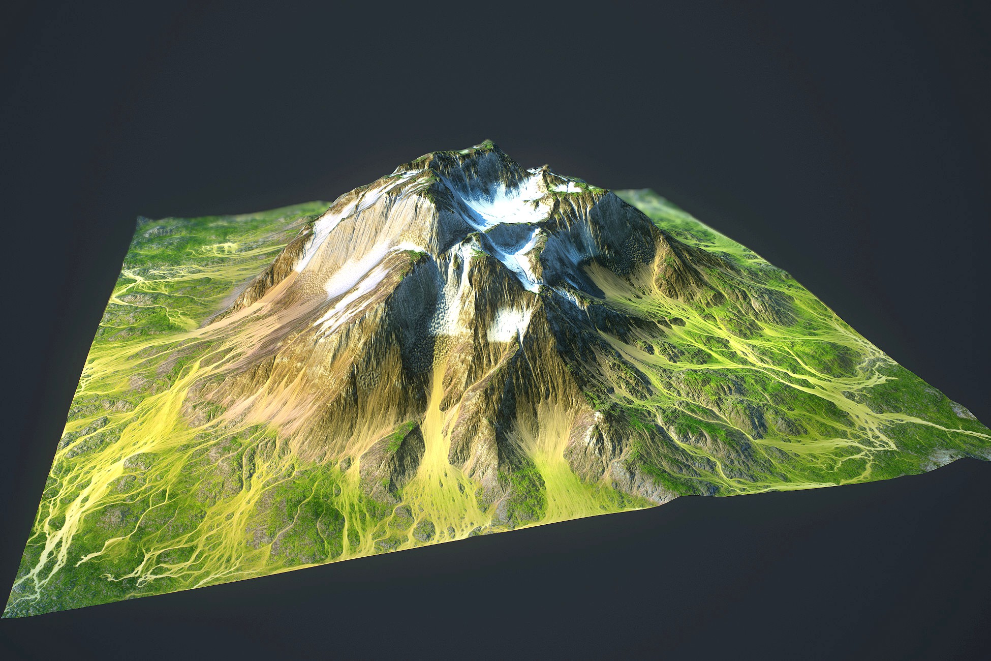 Free Background Mountain 3d model