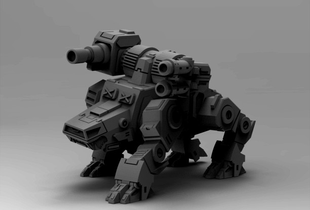Battletech Barghest by IonRaptor 3d model