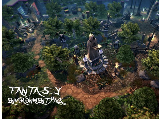 Moba Fantasy Environment Pack 3d model