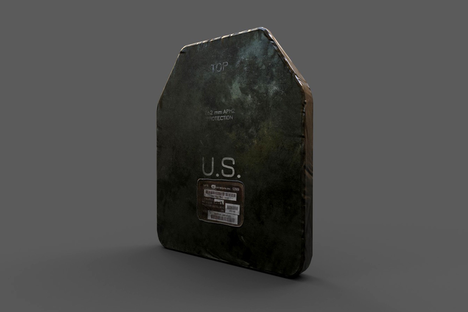 SAPI Body Plate (Game-Ready) 3d model