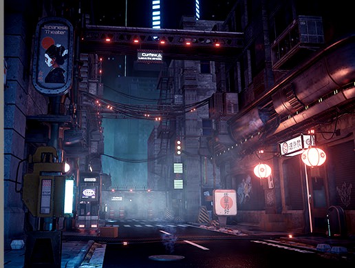 Cyberpunk City Modular Kit Kitbash 3d model