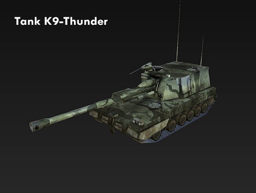 Tank K9-Thunder 3d model