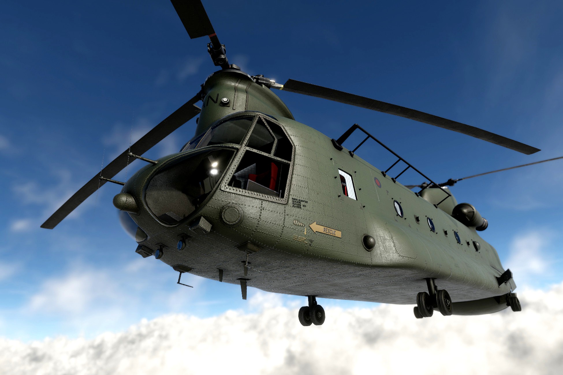 Chinook Helicopter 3d model