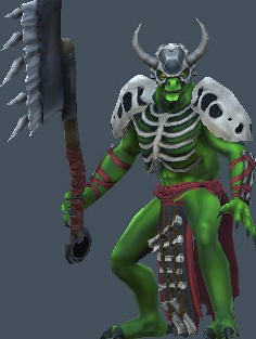 Lizardman In Bone Armor - Hand Painted 3d model