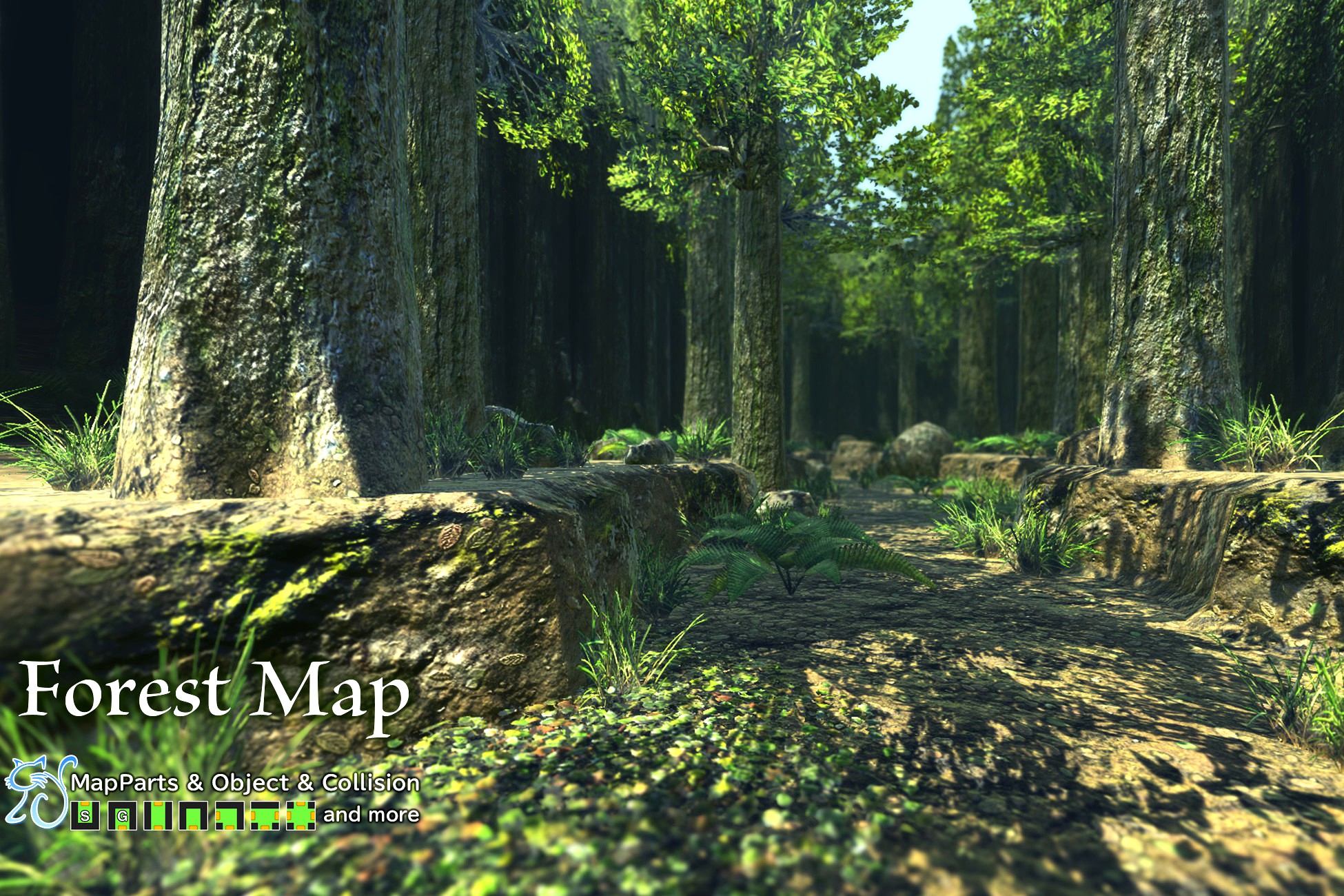 Forest Map 3d model