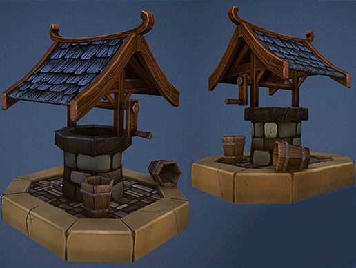 Stylized Well 3d model