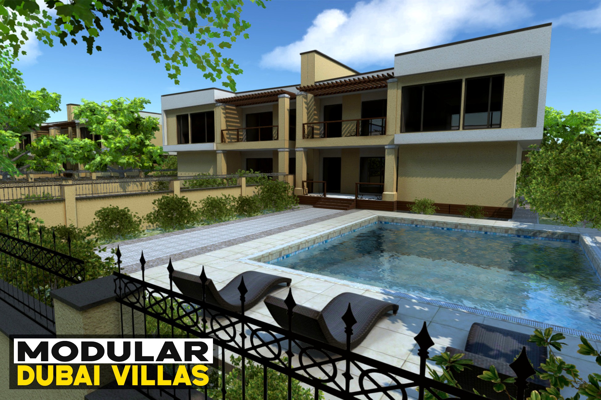 Modular Dubai Villas 3d model