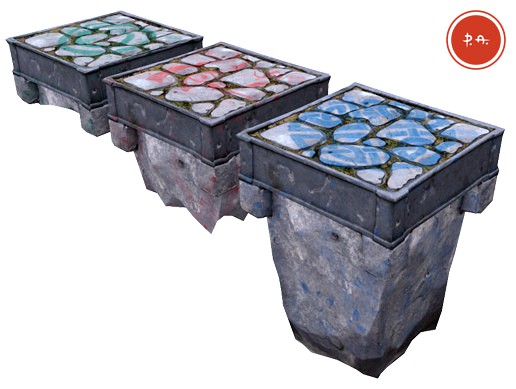 Fantasy Floating Platforms 3d model