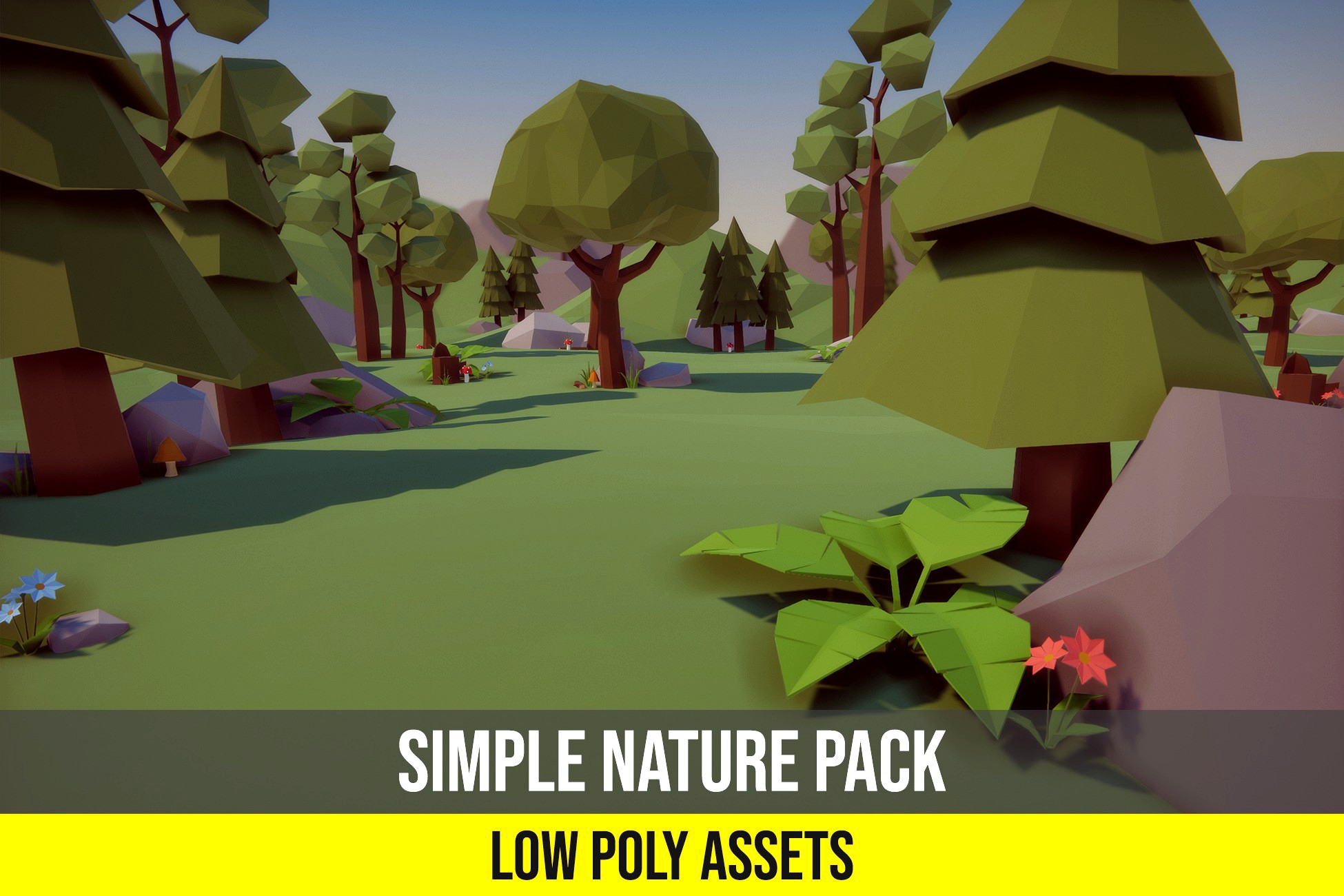Low-Poly Simple Nature Pack 3d model