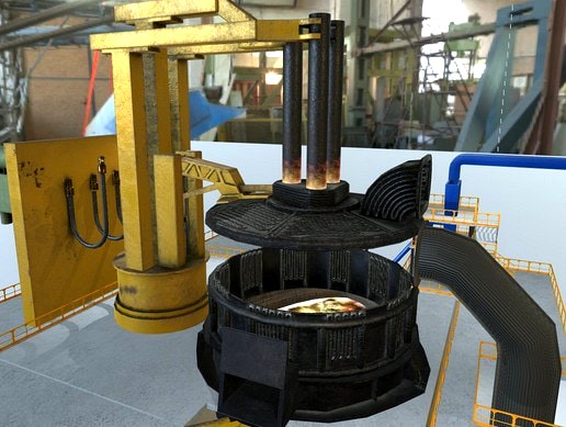 Electric Arc Furnace 3d model