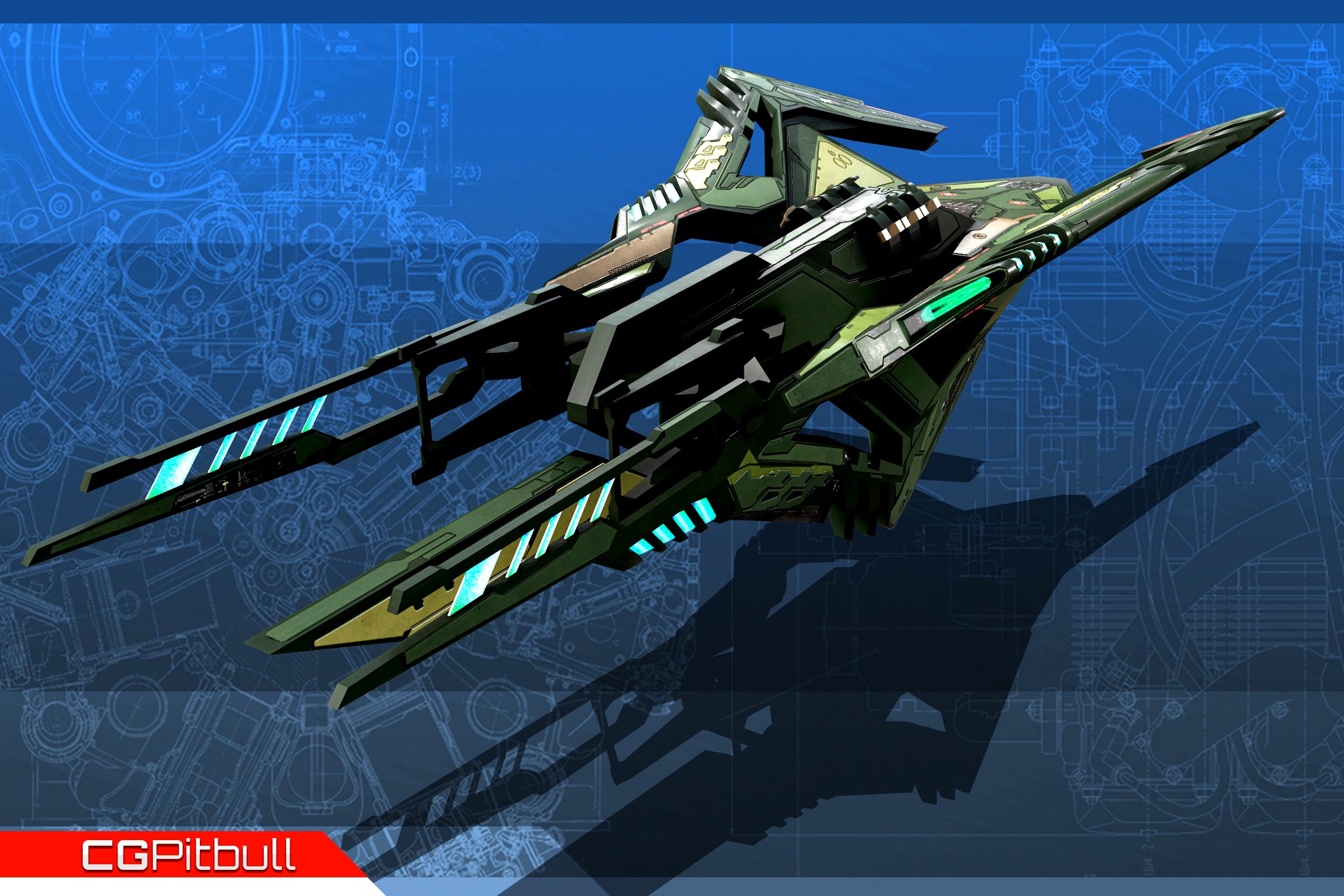 Alien Gunship A6 3d model