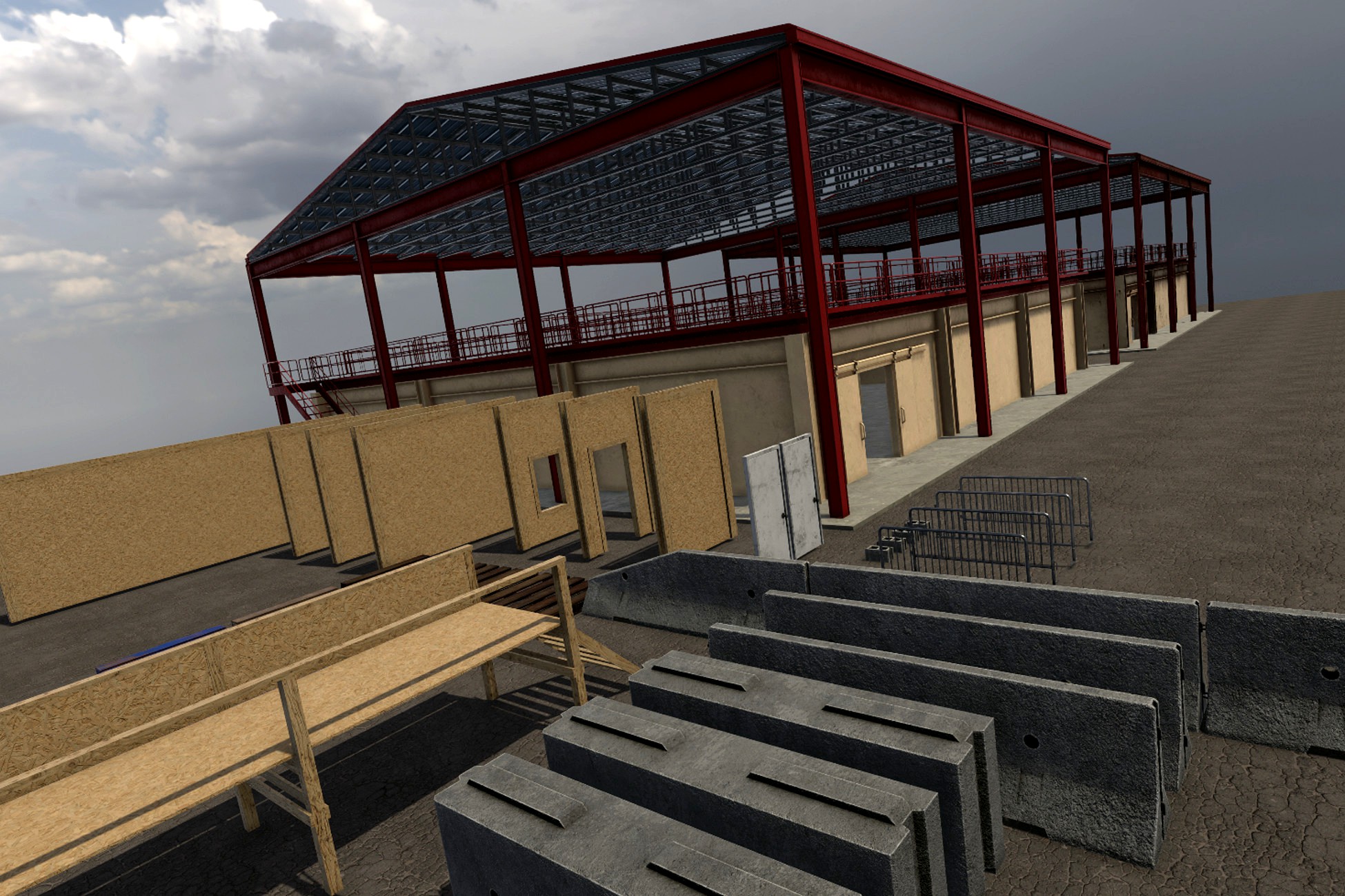 Shoot House / Indoor Firing Range 3d model