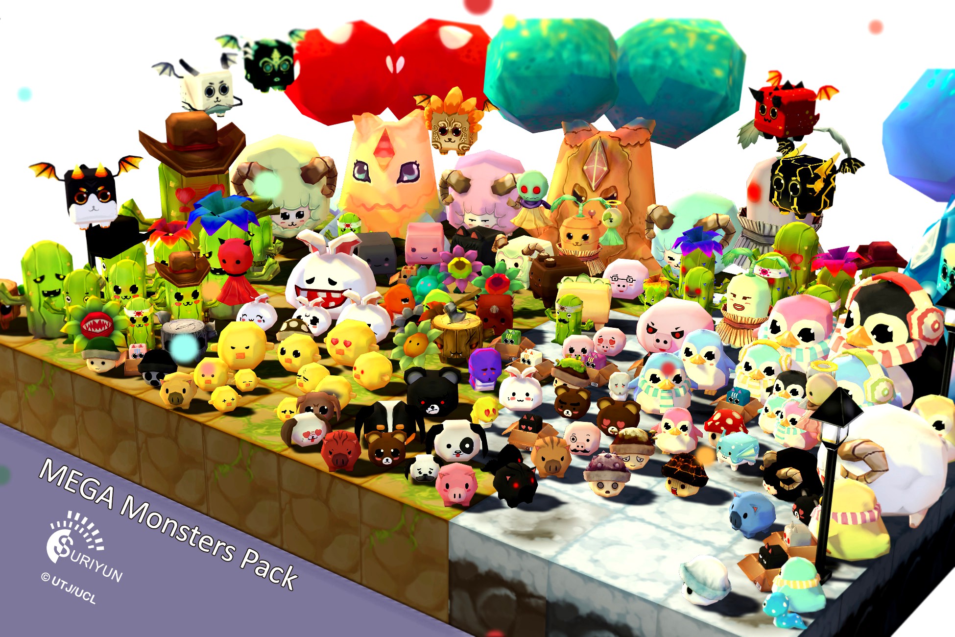 MEGA Monsters Pack 3d model