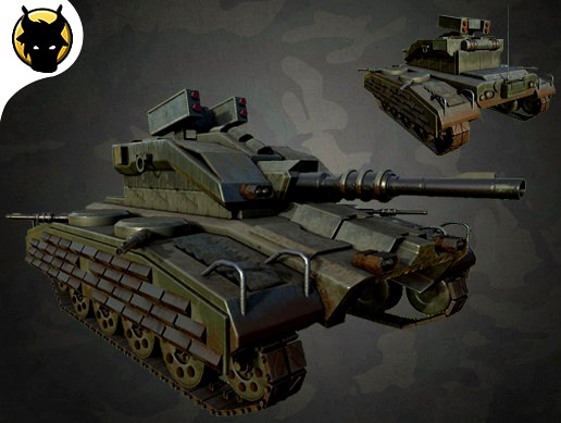 Realistic Military Vehicles: Heavy Tank 3d model
