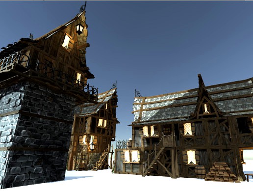 Medieval Fantasy Town Kit 3d model