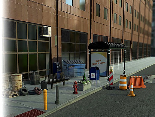 Street Props 3d model