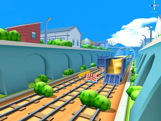 Train Way Runner 3d model