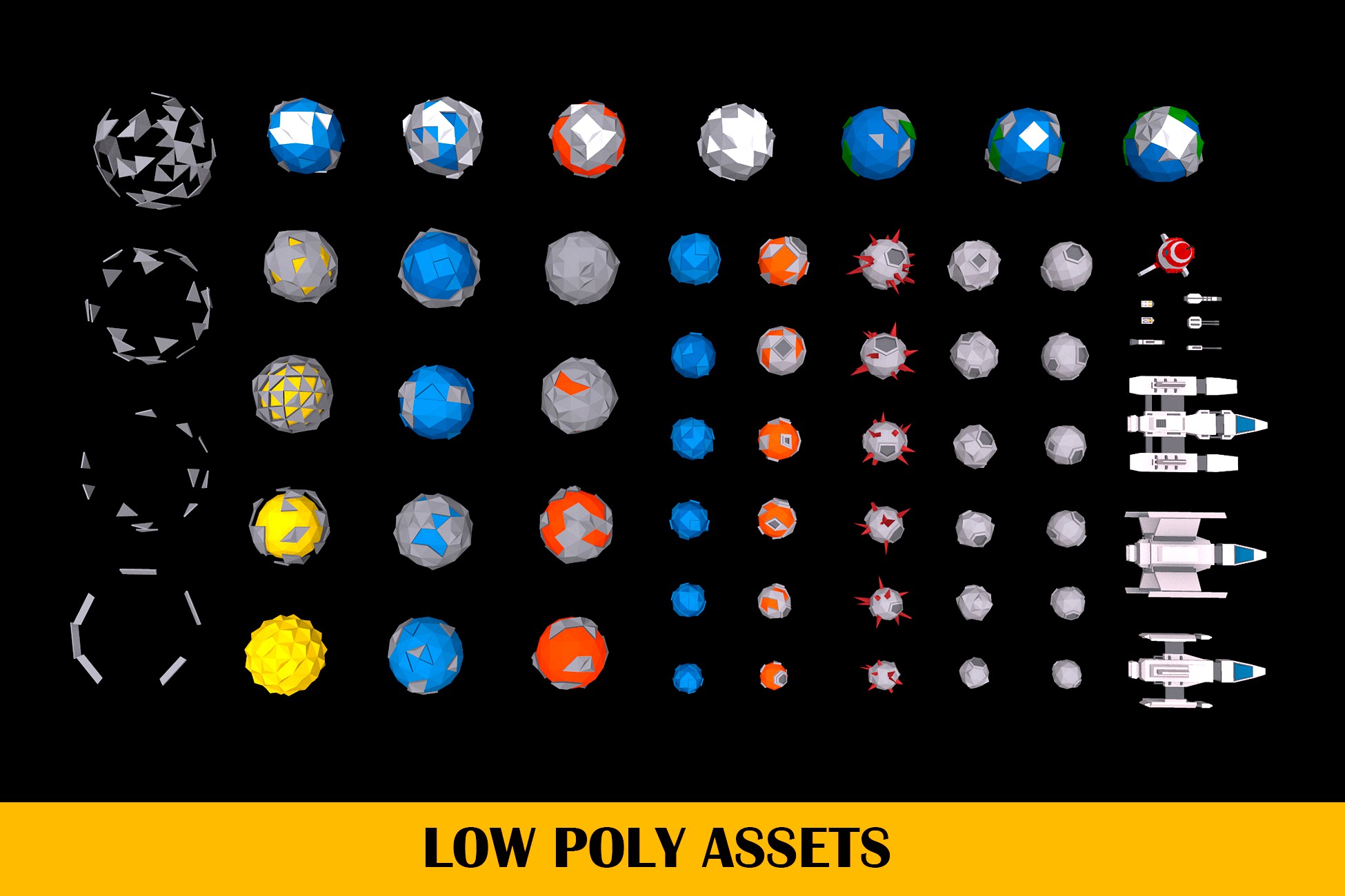 Low Poly Space 3d model