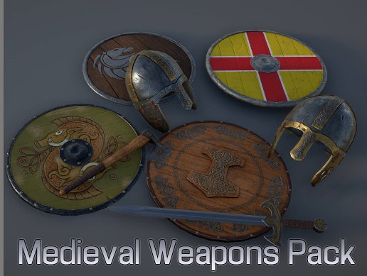 HQ Medieval Weapons 3d model