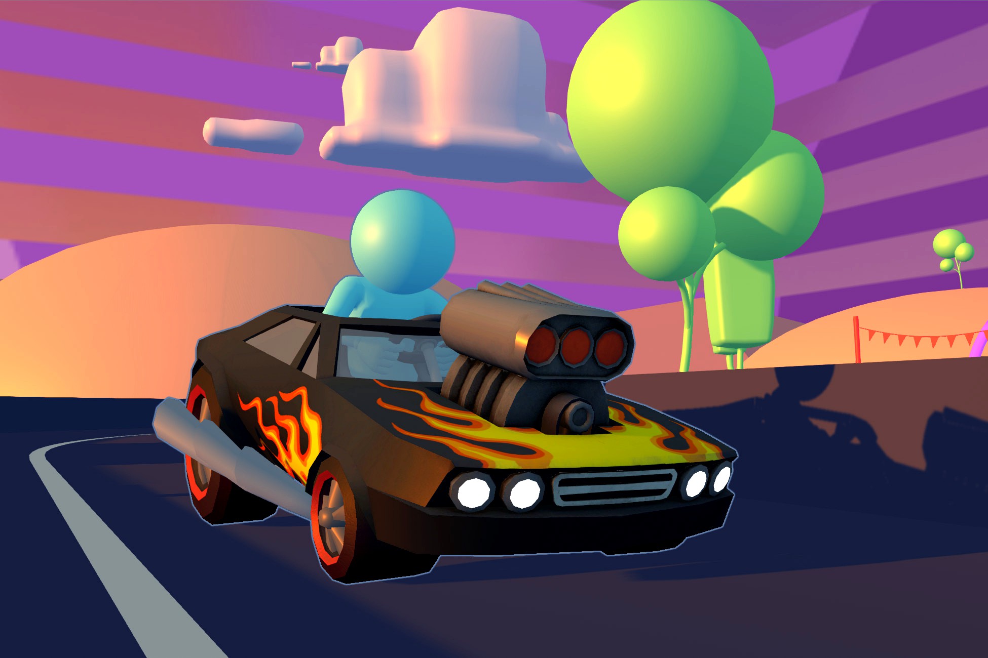 Muscle Kart - Karting Microgame Add-Ons (free with unlock) 3d model