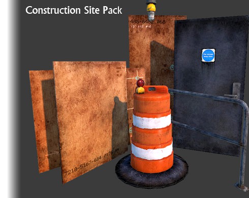 Construction Site Pack 3d model