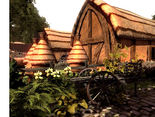 Medieval Farm Level 3d model