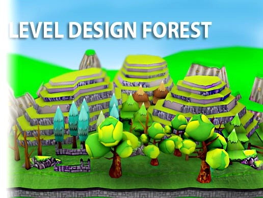 Level Design Forest 3d model