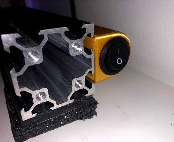 20mm Switch Case 2020 Aluprofile by dmendi 3d model