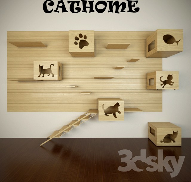 Cat House 3d model