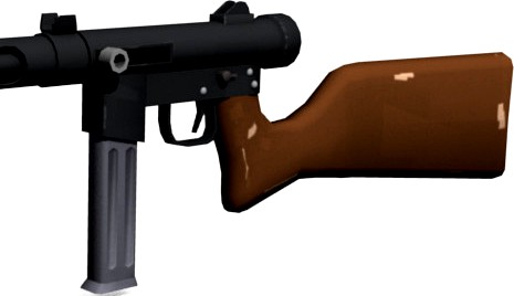 Cartoon Submachine Gun 3d model