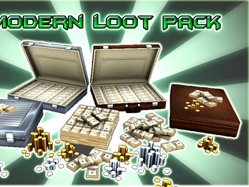 Modern Loot Pack 3d model