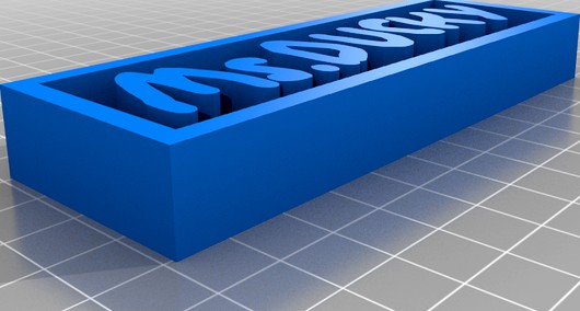 TinkerCAD Name Plates by MsDucky 3d model