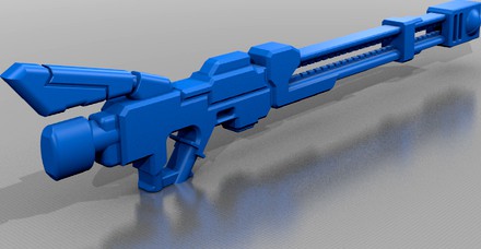 Warhammer 40K Tau Rail Rifle by ZaalriMakes 3d model