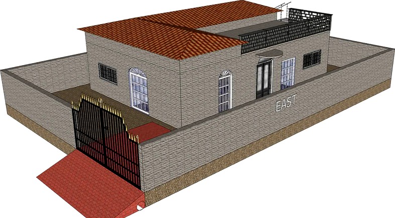 small plot house 3d model