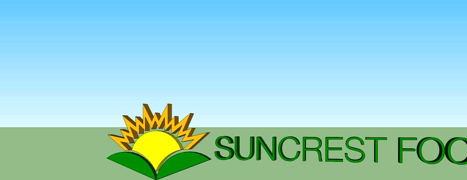 Suncrest Foods Logo 3d model